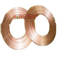China Practical Annealed Copper Aircon Pipe , Antiwear Copper Air Conditioner Line for sale