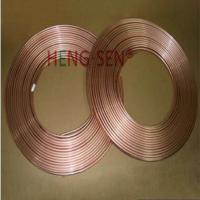China Practical Annealed Copper Aircon Pipe , Antiwear Copper Air Conditioner Line for sale