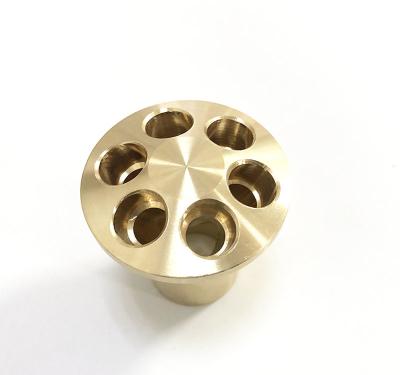 China Refrigeration brass distributor inlet 7/8 outlet 1/2in with 6 holes. for sale