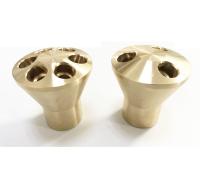 China Refrigeration brass distributor inlet 7/8 outlet 1/2in with 6 holes. for sale