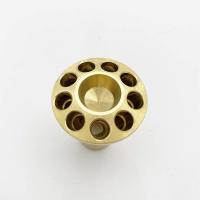 China 9 Holes Forged Brass Pipe Fittings Refrigeration Distributor Male Connection for sale