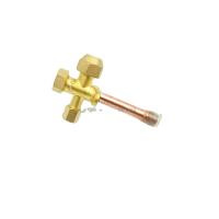 China 3/8 Straight Shut Off HVAC Valve Brass Material For Air Conditioning for sale