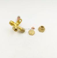 China 3/8 Straight Shut Off HVAC Valve Brass Material For Air Conditioning for sale