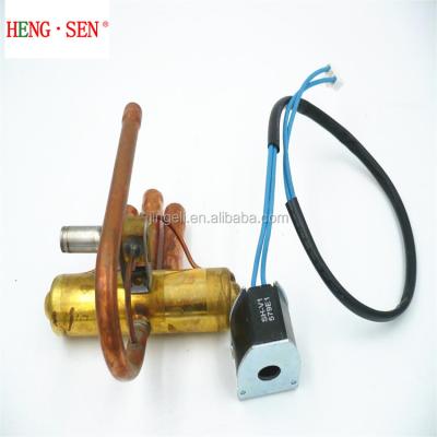 China Brass 4 Way 1P-2P HVAC Valve Gas Media With Coil Solenoid 220V for sale