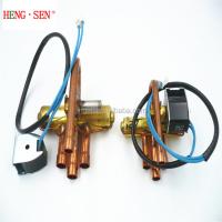 China Brass 4 Way 1P-2P HVAC Valve Gas Media With Coil Solenoid 220V for sale