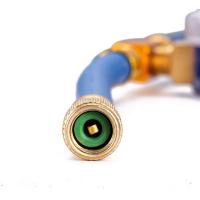 China Piercing Valve with R134a Charging Hose Can Tap with Gauge Recharging Hose Kit Connect Can of R134a, R-12/R-22 Refrigerant Port for sale