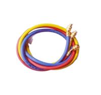 China Plastic R134a Refrigerant Manifold Gauge Set Hose With Ball Valves for sale