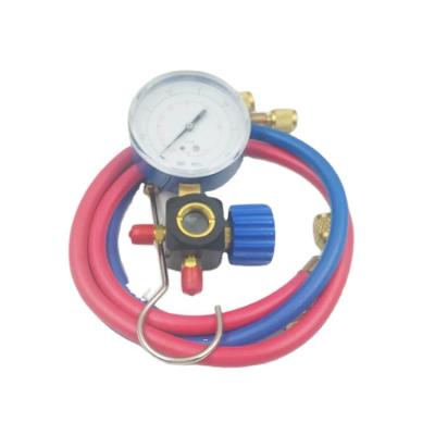 China Plastic Refrigeration Single Manifold Gauge , Sight Glass R22 Manifold Gauges for sale
