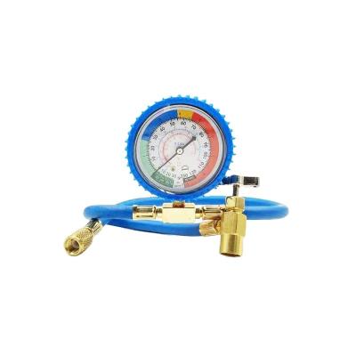 China household Electric Manifold Gauge Set , R134a R134 Brass AC Refrigerant Tap for sale