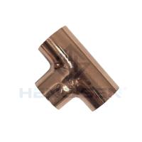 China 1/4 Refrigeration Copper Tee Equal Press Pipe Connector Pipe Fitting Plumb C×C×C for sale