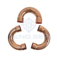 China 1.3/8 180 Degree Refrigeration Pipe Fittings Elbow Welding Connection Practical for sale