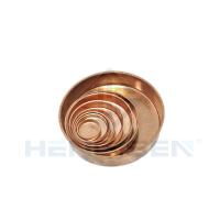 China 1/4 Copper Refrigeration Pipe Fittings End Cap Forged Technics for sale