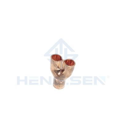 China Multi Scene Y Refrigeration Pipe Fittings Copper Material Durable for sale