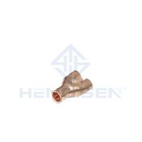 China Multi Scene Y Refrigeration Pipe Fittings Copper Material Durable for sale