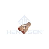China Multi Scene Y Refrigeration Pipe Fittings Copper Material Durable for sale