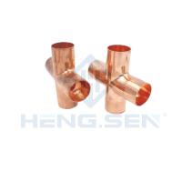 China Multifunctional 1 Inch Copper Cross Fitting Antiwear Equal Shape for sale