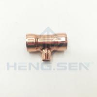 China OEM Copper Tee Refrigeration Pipe Fittings 45x19x45mm Multipurpose for sale