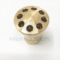 China Reach Durable Brass Pipe Fittings , 8 Holes Refrigerant Distributor Nozzle for sale