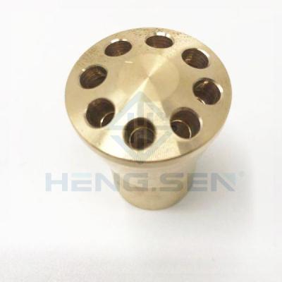 China Reach Durable Brass Pipe Fittings , 8 Holes Refrigerant Distributor Nozzle for sale