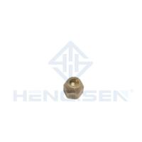 China Forged Aircon Brass Insert Nut , Titanium Refrigeration Brass Flare Fittings for sale