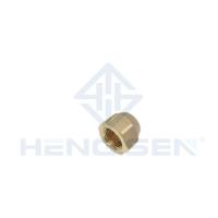 China Hexagon Round Flare Brass Pipe Fittings 3/8