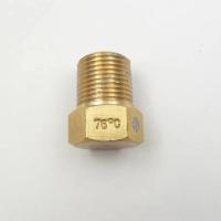 China Equal Brass Fusible Plug Fitting Tube Adapter Eutectic Alloy Hex Parts For Refrigeration Air Conditioner for sale