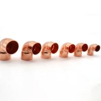 China Copper Refrigeration Pipe Fittings Plumbing 90 Elbow for sale