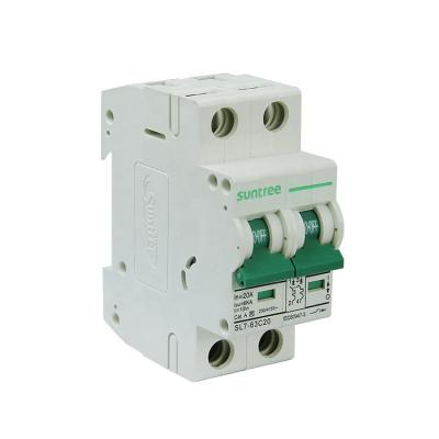 China SL7-63 C16 2Pole 63Amp 6kA Miniature Circuit Breaker for sale