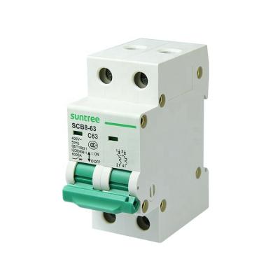 China IEC 60898-1 Suntree MCB AC 50A Mini Circuit Breaker for sale