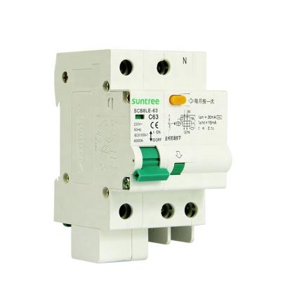 China 6KA Earth Leakage SCB8LE Overcurrent Circuit Breaker for sale