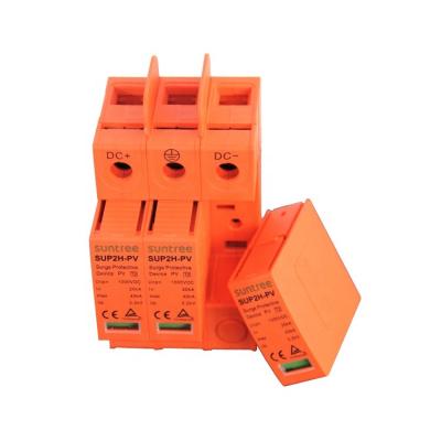 China SUP2H1-PV Solar PV 3Pole 1000V DC Surge Protector for sale