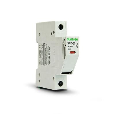 China 10x38 MM 16A Ceramic 1000V DC Fuse Holder For Solar PV System for sale