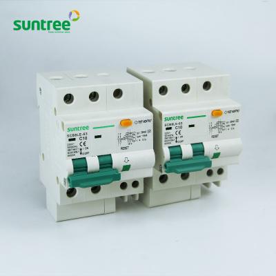 China RCD RCCB SCB8LE 32A 16A 30mA 6kA RCBO Circuit Breaker for sale