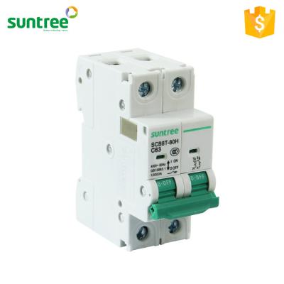 China IEC Rail Installation 10kA 80A MCB Circuit Breakers for sale