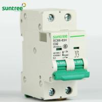 China 2P Mcb 10kA Mini SCB8-63H AC Circuit Breakers With 63A Current for sale