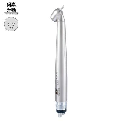 China 45 Degree Dental High Speed Handpiece 370000 RPM Push Button Ceramic Bearing Stainless Steel for sale