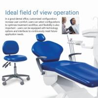 China Micro Fiber Dental Chair with 25,000 Lux LED Light and Large Capacity Design for Comprehensive Dental Treatments for sale