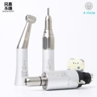 China Dental Low Speed Handpiece Kit 1:1 Contra Angle Straight 20000 RPM Ceramic Bearing for sale