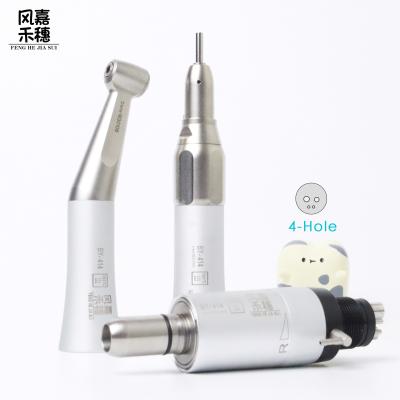 China Dental Low Speed Handpiece 1:1 Contra-Angled Implant 4-Hole Motor Kit 20000 RPM for sale