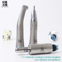China Dental Low Speed Handpiece 1:1 Internal Waterline Fiber Optic 370000 RPM for sale