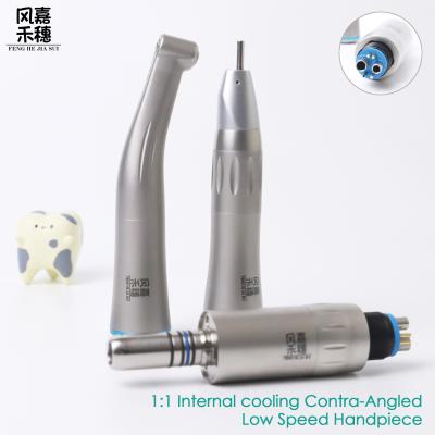 China Dental Low Speed Handpiece 1:1 Internal 3-Pc Kit with 6-Port Motor 370000 RPM for sale