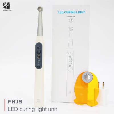 China FHJS Dental Light Curing Unit with 10,000+ Hour LED, 3500mW/cm² Intensity and 12mm Light Guide for sale