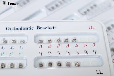 China MBT Base Type Orthodontic Bracket System Typically 3 to 4 Mm Height Offering Bracket Stability and Precise Tooth Movement for sale