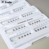 China Tooth-colored Orthodontic Brackets Typically 3 to 4 Mm Height ISO Certified Dental Braces Components Ideal for Orthodontic for sale
