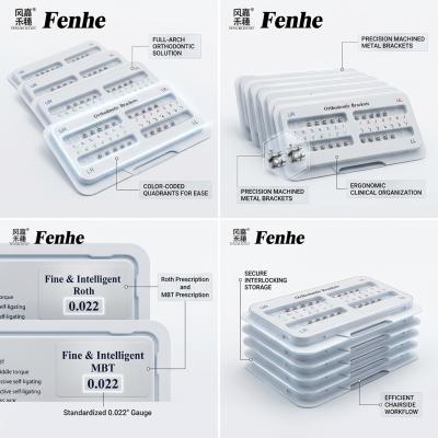 China Ultra-low Passive Friction Orthodontic Brackets with High-Grade Stainless Steel and MBT Prescription System for sale