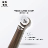 China Professional Ceramic Bearing Dental High Speed Handpiece with Total Stop Within 0.5s To Anti Suckback and ≤65Db Noise Level for sale