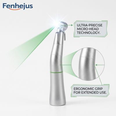 China Fiber Optic Illumination 20:1 Reduction Contra Angle Handpiece with Φ2.35mm Bur Diameter for Dental Performance for sale