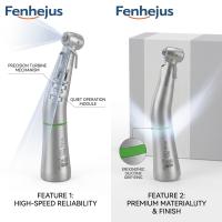 China Ceramic Bearing Dental Low Speed Handpiece with 60W Power and 134°C Autoclavable for Precision Dental Implantology for sale