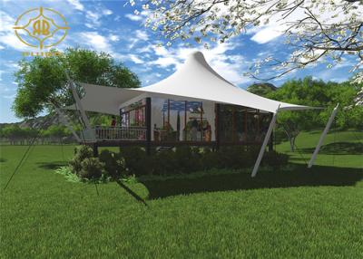 China Q235 Steel Structure Luxury Glamping Tents Membrane Structure Architecture for sale