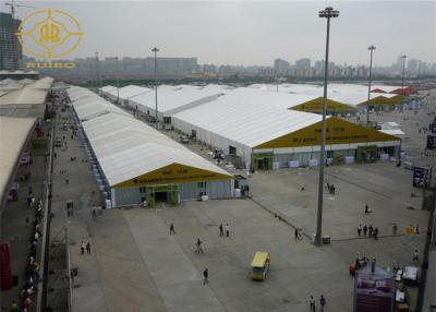 China Custom 15*100M Trade Show Tent Heat Resistant Fabric Modular Aluminum Frame for sale